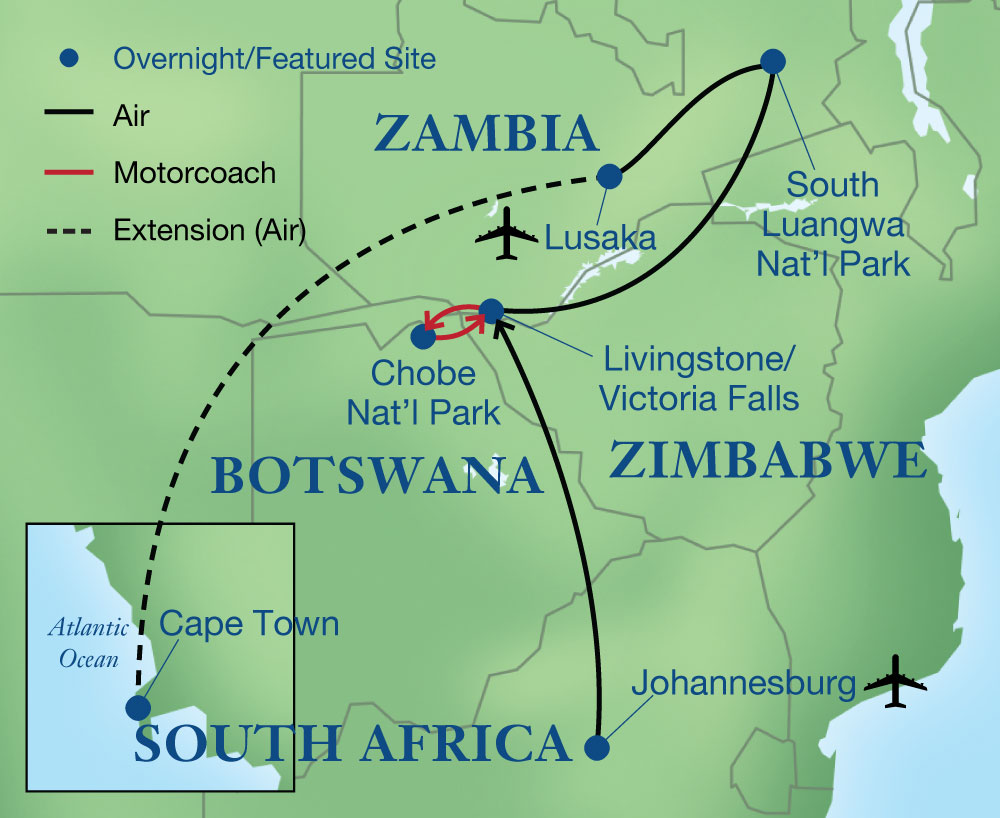 Africa Safari Map