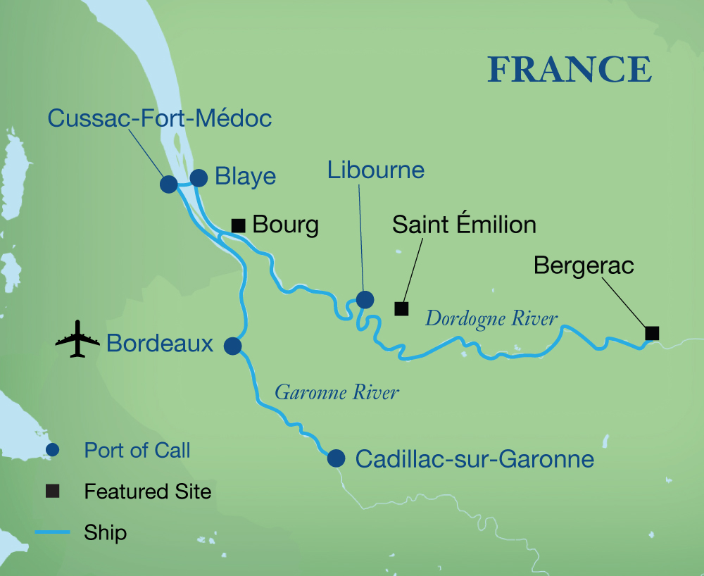Garonne River Europe Map