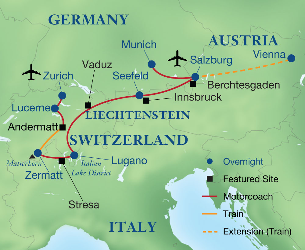 Treasures of the Alps: Swiss Trains and Italian Lake District ...